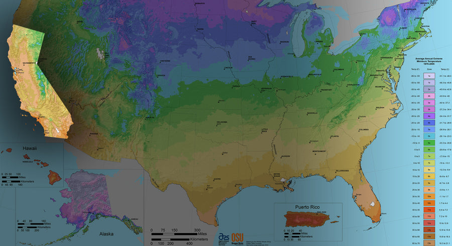 California Hardiness Zone Map | Plants Express
